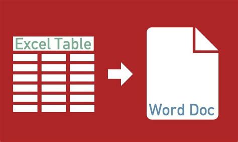 Как из Excel перенести таблицу в Word