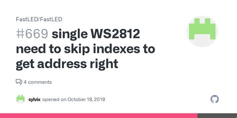 single ws2812 need to skip indexes to get address right · issue 669 · fastled fastled · github