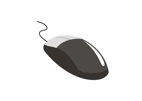 Premium Vector Computer Mouse Simple Flat Illustration