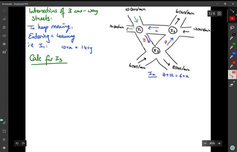 Solved The Figure Shows The Intersections Of Three One Way Streets To Keep Traffic Moving The