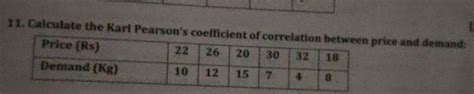 11 Calculate The Karl Pearson S Coefficient StudyX