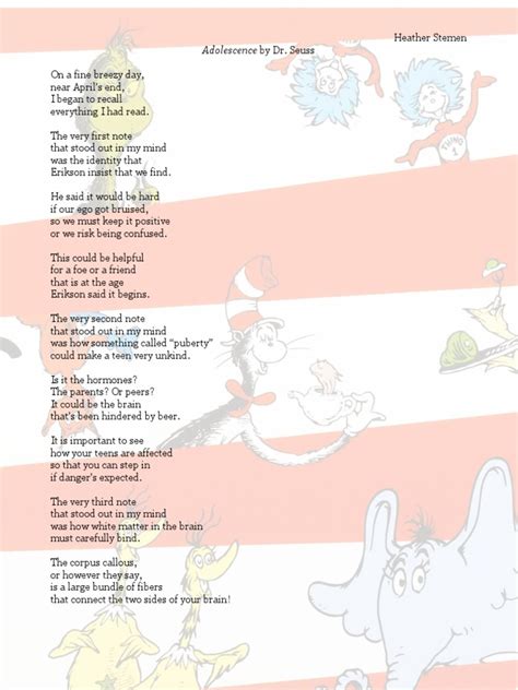 Poem Psyu 324 Example Of Final Project Pdf Adolescence Psychological Concepts