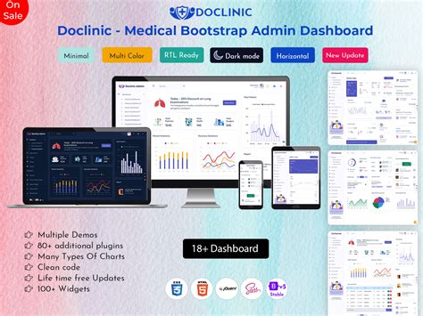 Find Medical Software Dashboard With Doclinic Admin Ui Framework