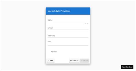 Veevalidate Components Vuetify Forked Codesandbox