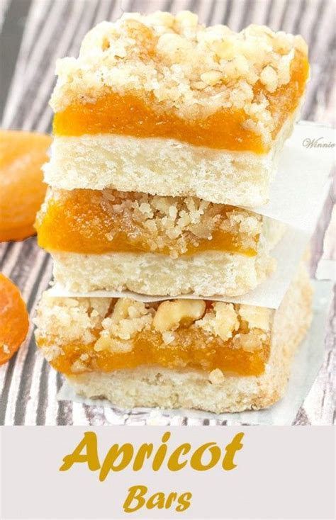 Apricot Bars Such Delicious Bars Made With Dried Apricots On A