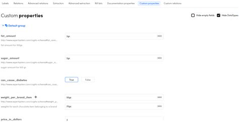 Custom Properties Expert Ai Platform Authoring User Manual
