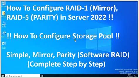 How To Configure RAID RAID Mirror RAID PARITY In Server Configure Storage