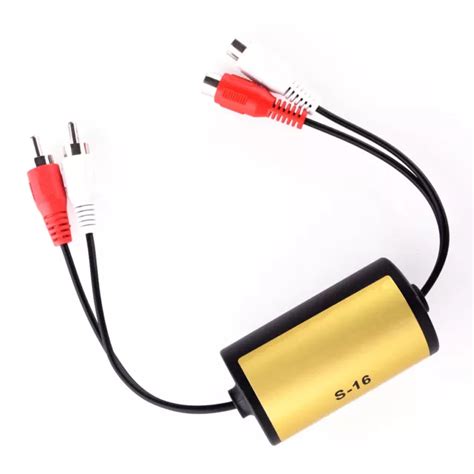 Rca Audio Noise Filter Suppressor Ground Loop Isolator For Car And Home