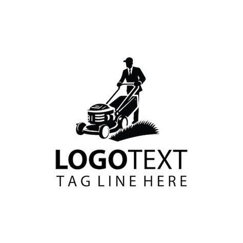 Premium Vector Grass Mower Cutter Logo Vector