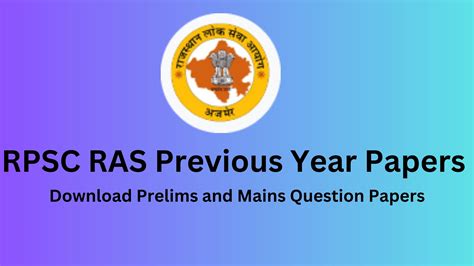 Rpsc Ras Previous Year Papers Download 2013 2018 2021 Papers