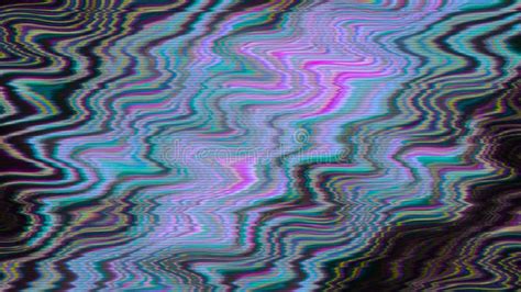 Abstract Neon Sci Fi Displacement Holographic Background Stock Video Video Of Geometric