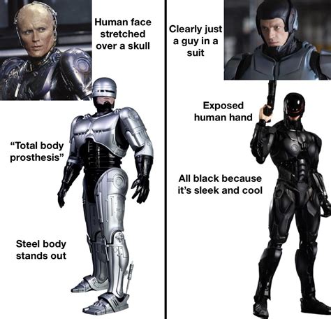 Robocop 1987 Vs Robocop 2014 Rtopcharacterdesigns