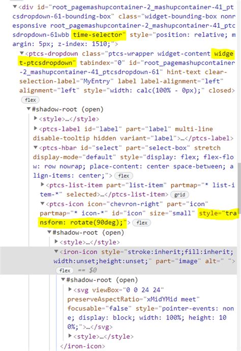 Rotate Carrot On Dropdown Widget Ptc Community