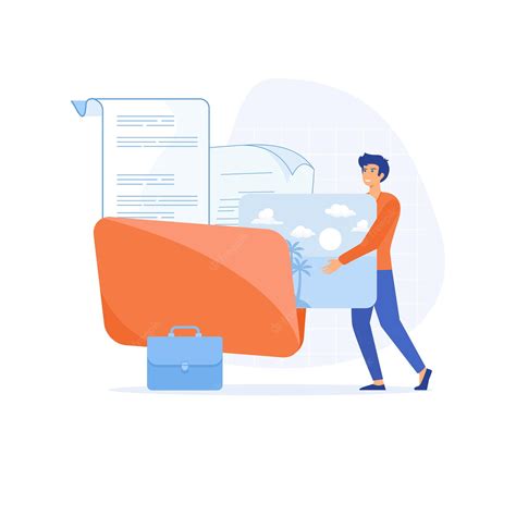 Premium Vector Indexing Of Information Concept Businessman Office