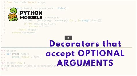 Decorators With Optional Arguments Python Morsels