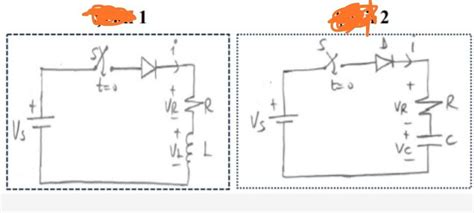 Solved Figure RL With Diode And Figure RC With Diode Chegg Com