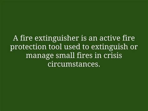 Fire Extinguisher Training Ppt
