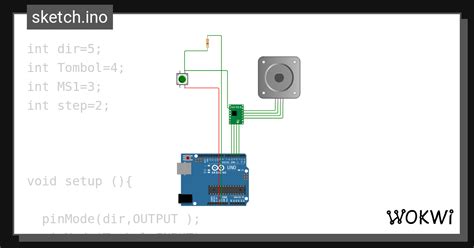 Arduino Motor Steper Wokwi Esp32 Stm32 Arduino Simulator