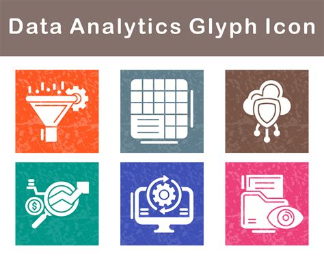 Data Analytics Vector Icon Set 21382040 Vector Art At Vecteezy