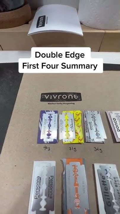 Four Double Edge Razor Sharpness Tests Side By Side 11 More In The