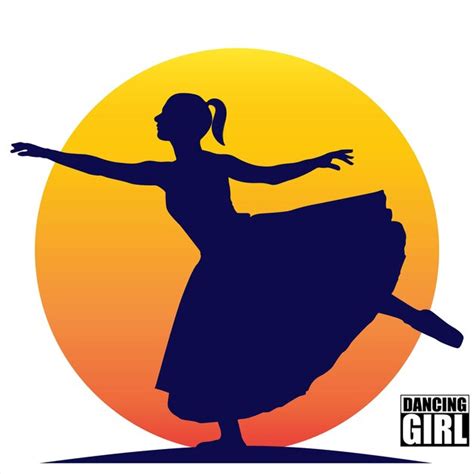 Premium Vector Dancing Girl Silhouette