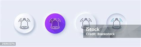 벨 경고선 아이콘입니다 메시지 알림 기호입니다 선 아이콘 벡터 보라색에 대한 스톡 벡터 아트 및 기타 이미지 보라색 신호 정보 매체 0명 Istock