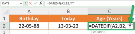 Excel Datedif Function Find Difference Between Dates 2024