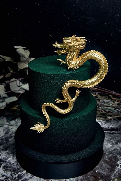 Торт с драконом оригинальное украшение для свадьбы