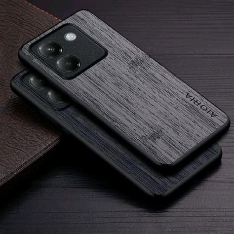 Jual Wood Aesthetic Case For Xiaomi Poco M6 M7 Pro 4g Casing Cover