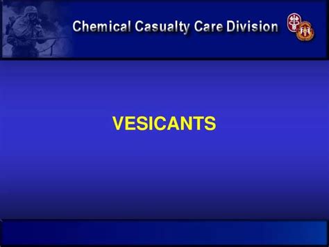 Ppt Vesicants Powerpoint Presentation Free Download Id 2762480
