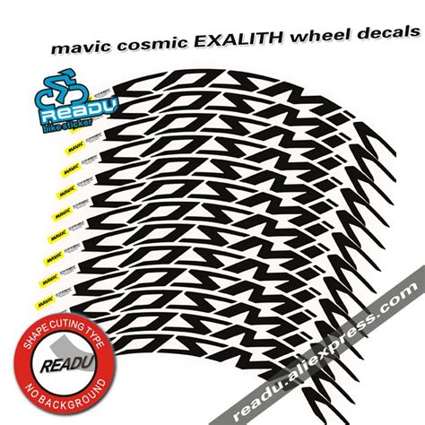 2017 Cosmic Exalith Road Bike Wheelset Decals 700c Bicycle Wheel Rims