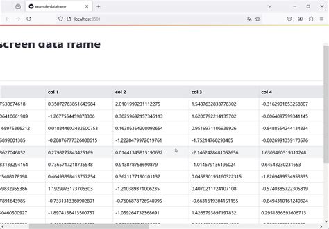 Dataframe Fullscreen Like View And Resize Into Container Using Streamlit Streamlit