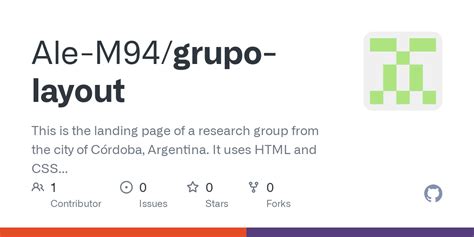 GitHub Ale M94 Grupo Layout This Is The Landing Page Of A Research