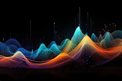 Abstract Vector Background With Dynamic Waves And Lines Illustration Abstract Background Of