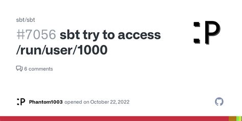 Sbt Try To Access Runuser1000 · Issue 7056 · Sbtsbt · Github