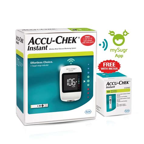 Buy Accu Chek Instant Glucometer With Bluetooth Technology And Mysugr Diabetes Management App