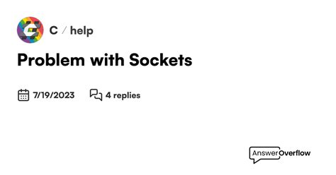 Problem With Sockets C