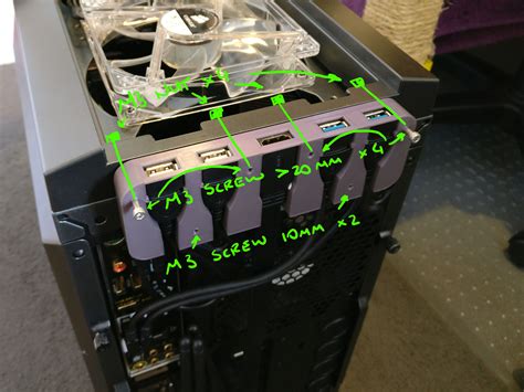 Usb Hdmi Extension Cable Pc Case Mount By Antalife Download Free Stl Model Printables Com