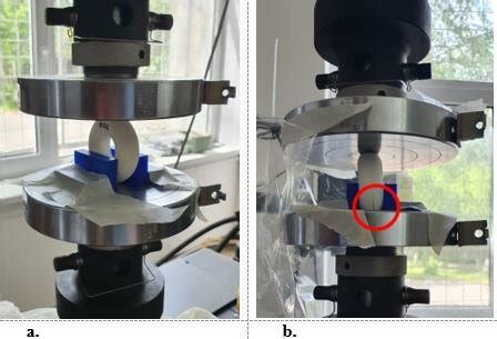 Sample Compression Test A Positioning The Sample For The Compression Download Scientific