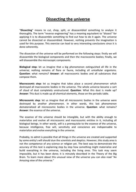 Dissecting The Universe PDF