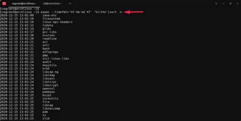 List Installed Packages Sorted By Installation Date In Linux Ostechnix
