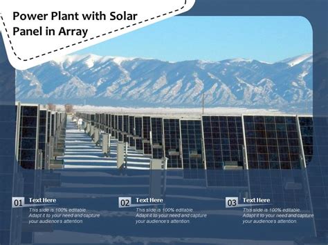 Power Plant With Solar Panel In Array Presentation Graphics