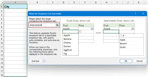 Quickly Create Searchable Or Autocomplete Drop Down List In Excel