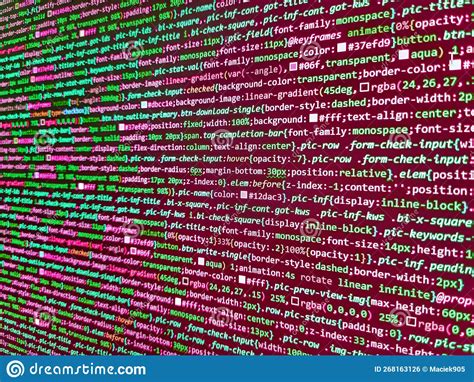 Writing Program Code On Computer Developing Programming Binary Code