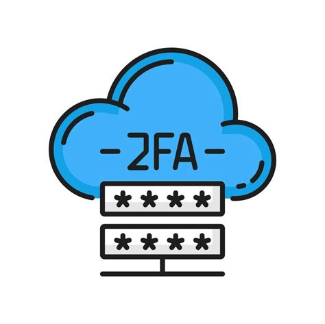 2fa Two Factor Verification Icon Security Code 27383379 Vector Art At Vecteezy