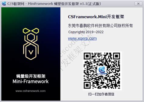Winform蝇量级开发框架 MiniFrameworkV C S框架网