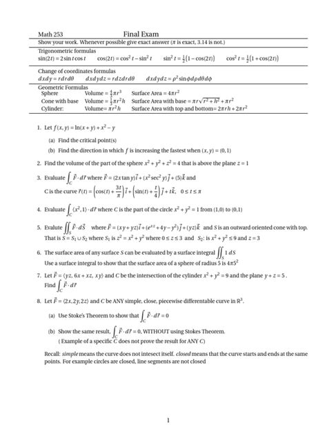 Final Exam Math 253 Fa 22 Pdf