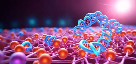 Illustrative Colored Representation Of An Informational Strand In