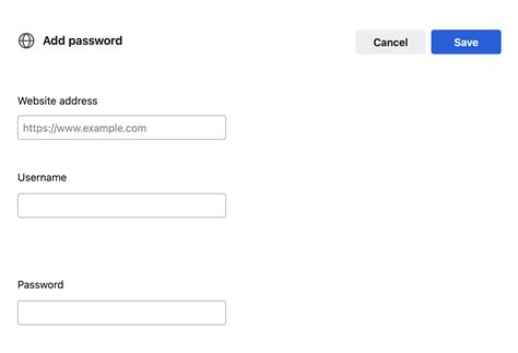 Add A Login With The Firefox Password Manager Firefox Help