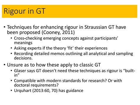 Classic Grounded Theory To Investigate Evidence Based Course Leadership Ppt